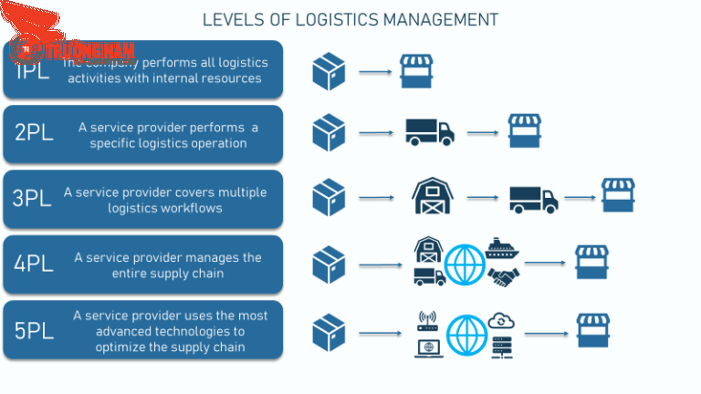 1PL 2PL 3PL 4PL 5PL là gì? Giải thích chi tiết từng mô hình logistics